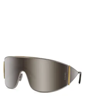 Loewe Signature Mask Sunglasses, 138mm - Silver/silver