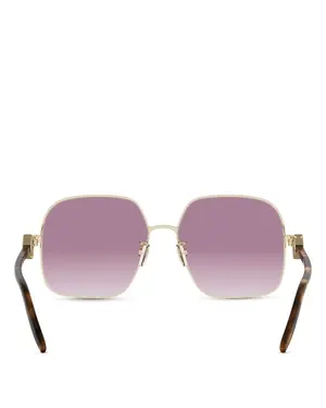 Fendi Ff Diamonds Square Sunglasses, 58mm