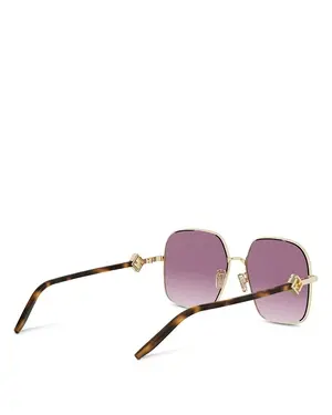 Fendi Ff Diamonds Square Sunglasses, 58mm