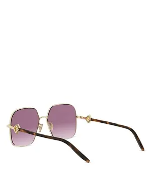 Fendi Ff Diamonds Square Sunglasses, 58mm