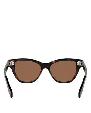 Celine 3 Dots Hd Cat Eye Sunglasses, 52mm - Havana/brown
