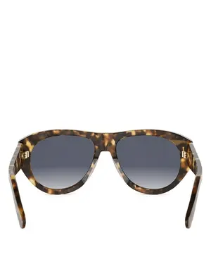 Dior Glow A1i Pilot Sunglasses, 55mm