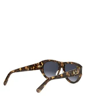 Dior Glow A1i Pilot Sunglasses, 55mm