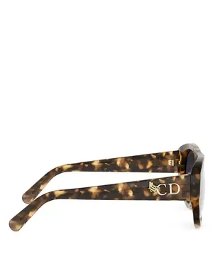 Dior Glow A1i Pilot Sunglasses, 55mm