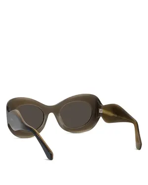 Loewe Signature Butterfly Sunglasses 52mm - Black/brown
