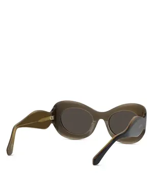 Loewe Signature Butterfly Sunglasses 52mm - Black/brown