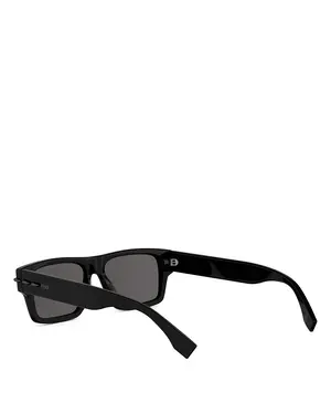 Fendi Selleria Rectangular Sunglasses - Black/grey