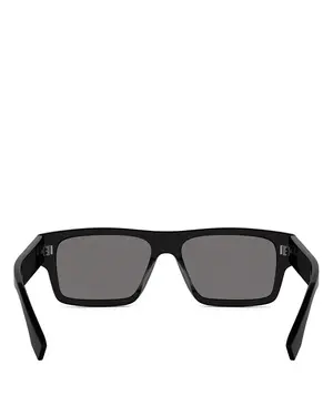 Fendi Selleria Rectangular Sunglasses - Black/grey