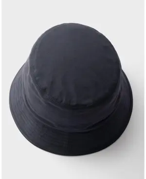 Prada Embroidered Logo Gabardine Bucket Hat - Blue