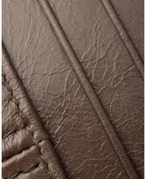 Prada Leather Card Holder - Grey