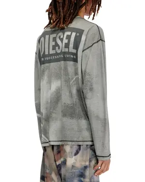 DIESEL® Trompe L'oeil Logo Graphic Shirt