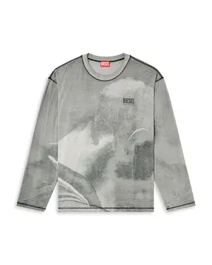 DIESEL® Trompe L'oeil Logo Graphic Shirt
