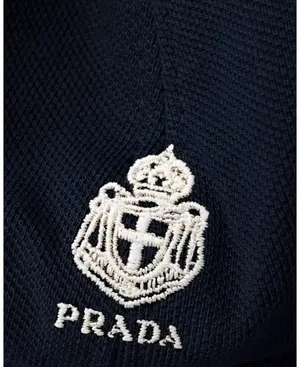 Prada Pique Baseball Cap - Blue