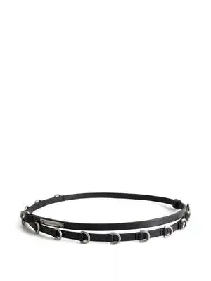 Paloma Wool D-ring Leather Belt - Black