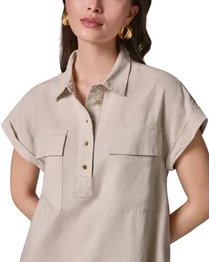 Donna Karan New York Cap Sleeve Shirt