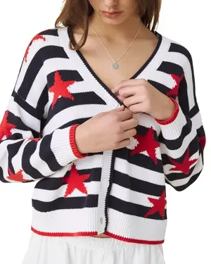 Splendid Mixed Print Cardigan
