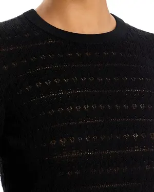 Michael Kors Pointelle Long Sleeve Sweater