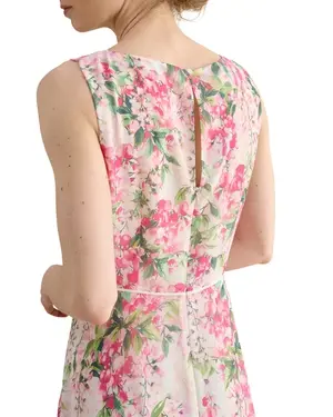 HOBBS LONDON Floral Print Midi Dress