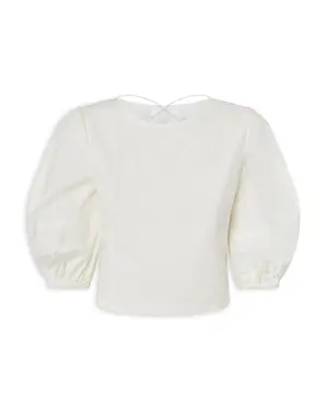 Pinko Acireale Cotton Poplin Blouse - White
