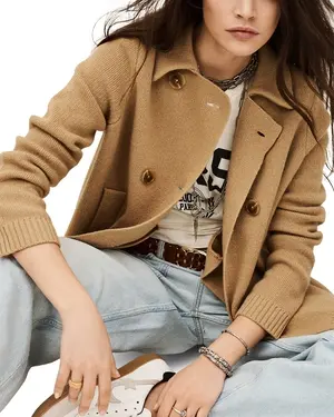 Ba&sh Vesta Cardigan Sweater