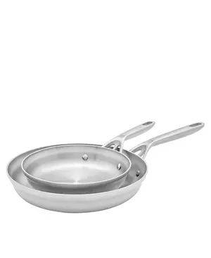 ZWILLING Motion Stainless Steel Fry Pans, Set Of 2 - Silver