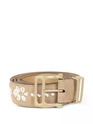 Ermanno Scervino Embroidered Suede Belt