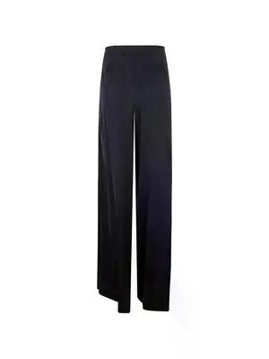 NOUVELLE SILK95FIVE Pleated Palazzo Pants - Blue