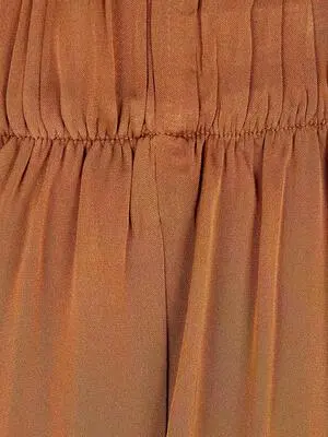 NOUVELLE SILK95FIVE Silk Satin Elasticated Waistband Trousers