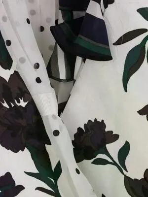 Sacai Floral-print Patchwork Blouse
