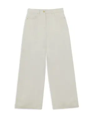 REISS Petite Carmen Wide Leg Pants - Neutral