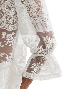 REISS Demi Lace Shirt