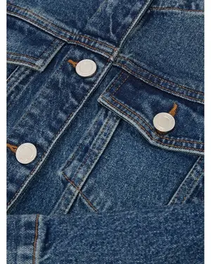 REISS Medora Denim Jacket - Mid Blue