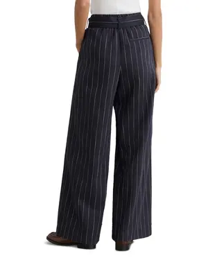 REISS Petites Rae Tailored Striped Trousers