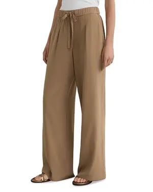 REISS Silk Wide Leg Pants