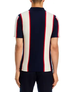 JIL SANDER Bold Block Stripe Polo Shirt