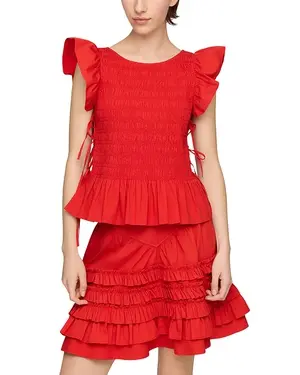 Ganni Shirred Tops