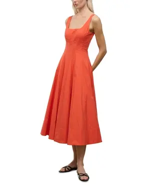 Staud Wells Midi Dress - Koi