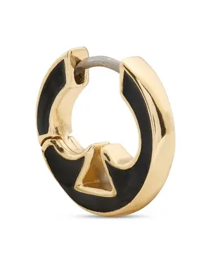 Kate Spade New York Everyday Spade Cut Out Spade Huggie Hoop Earrings - Black