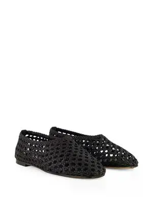 EMME PARSONS High Throat Ballerina Ballet Flats - Black