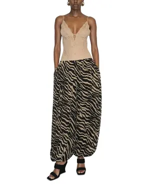 Ronny Kobo Renier Print Viscose Pants