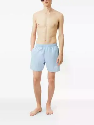 Lacoste Logo Print Swim Shorts