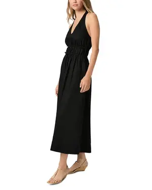 Paige Alysha Halterneck Midi Dress - Black