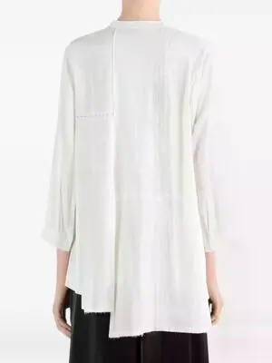 Y’s Asymmetric Lace-trim Shirt