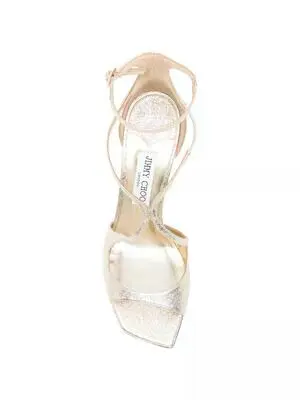 JIMMY CHOO Azia Metallic Sandals