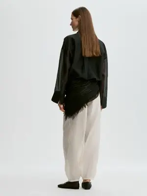 BY MALENE BIRGER Derris Silk Organza Shirt - Black