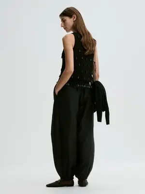 BY MALENE BIRGER Hysa Embellished Top - Black
