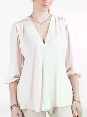 Seventy Gathered V-neck Blouse