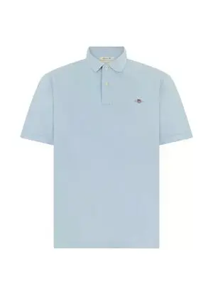 Gant Logo-embroidered Polo Shirt - Blue