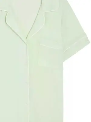 Eberjey Piped Short-sleeve Pajamas Set