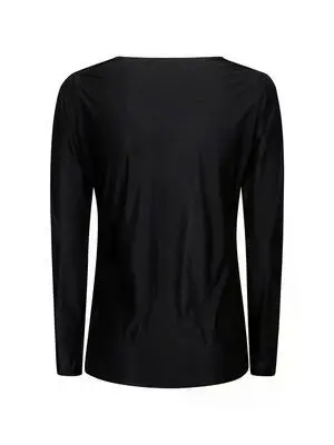 Yohji Yamamoto Graffiti Print Long Sleeve T-shirt - Black